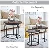 Amazon.com: Hoctieon Nesting Coffee Tables, Round Nesting Tables Set of 2, End Tables, Stacking ...
