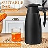 Amazon.com: Norme 2 Pcs Thermal Coffee Carafe Insulated Stainless Steel Coffee Carafe for Hot ...