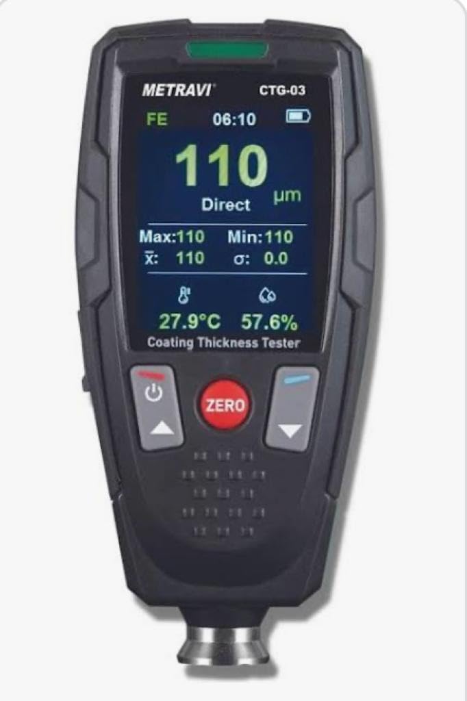 Metravi CTG-01 Coatmeter/Coating Thickness Gauge for both ferrous and ...
