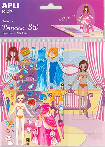 APLI Sticker Dress Up Princess 3D Model Audrey 14859, Plastic – BigaMart