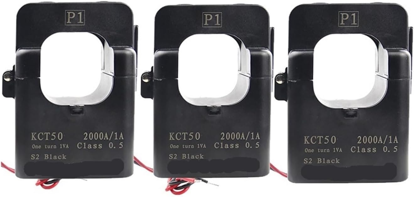 YMUGUEGH 3PCS Split Core Current Sensor Open Type Metering Current Transformer KCT50 300A/5 800A ...