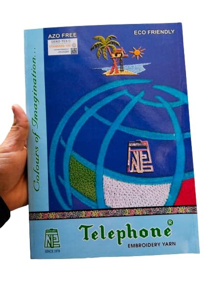 Neelam Shade Card(Telephone Embroidery Yarn) : Amazon.in: Home & Kitchen