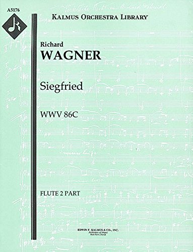 Amazon.com: Siegfried, WWV 86C: Flute 2 part [A5176]: Richard Wagner ...