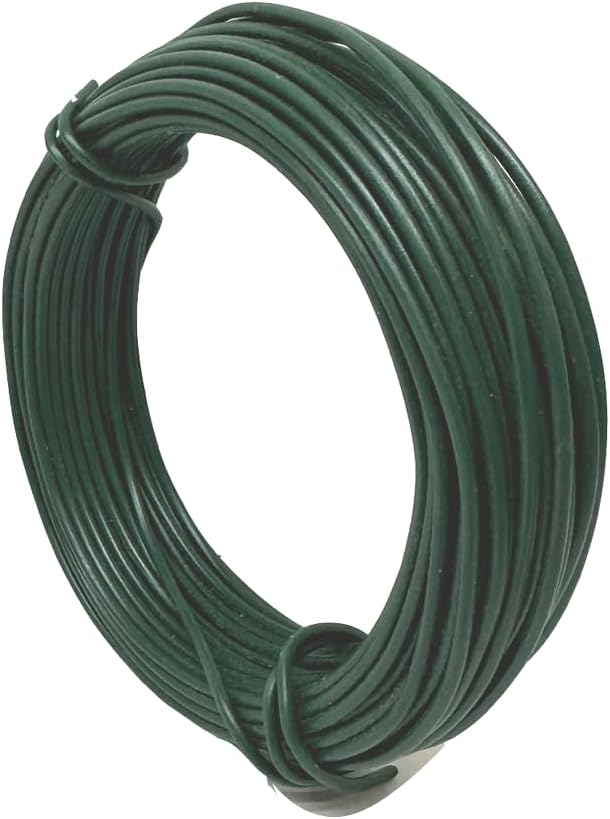 Amazon.com : 50FT Garden Wire Heavy Duty Green Coated Plant Twist Tie ...