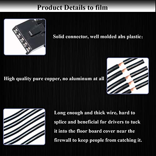 HOPUT 3 Pins Blower Motor Resistor Connector, Replace Wiring - Want It All