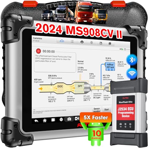 Autel MaxiSYS CV MS908CV II: 2024 Heavy Duty Diagnostic Tool, Level-up ...