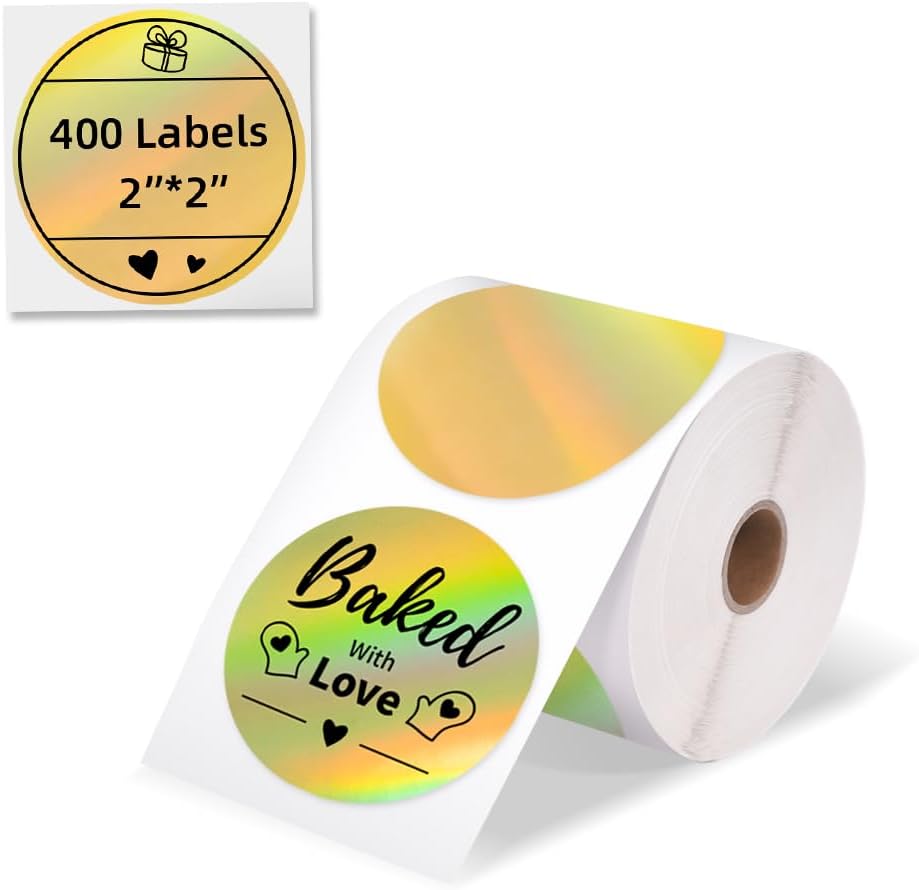 Memoking 2” Holographic Gold Thermal Labels, Nepal | Ubuy