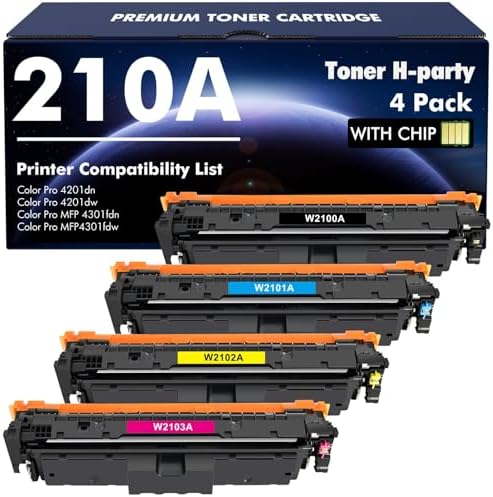 Amazon.com: 210A Toner Cartridges 4 Pack High Yield 210X Compatible for ...