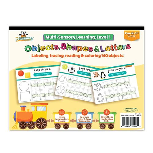 Snapklik.com : Channies Multi-Sensory Learning Workbook For Pre-K To ...