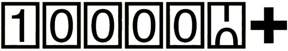 Amazon.com - 100K Plus Miles One Hundred Thousand JDM Decal Vinyl ...