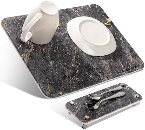 Amazon.com: The Poppy Company Large Stone Drying Mat for Kitchen ...