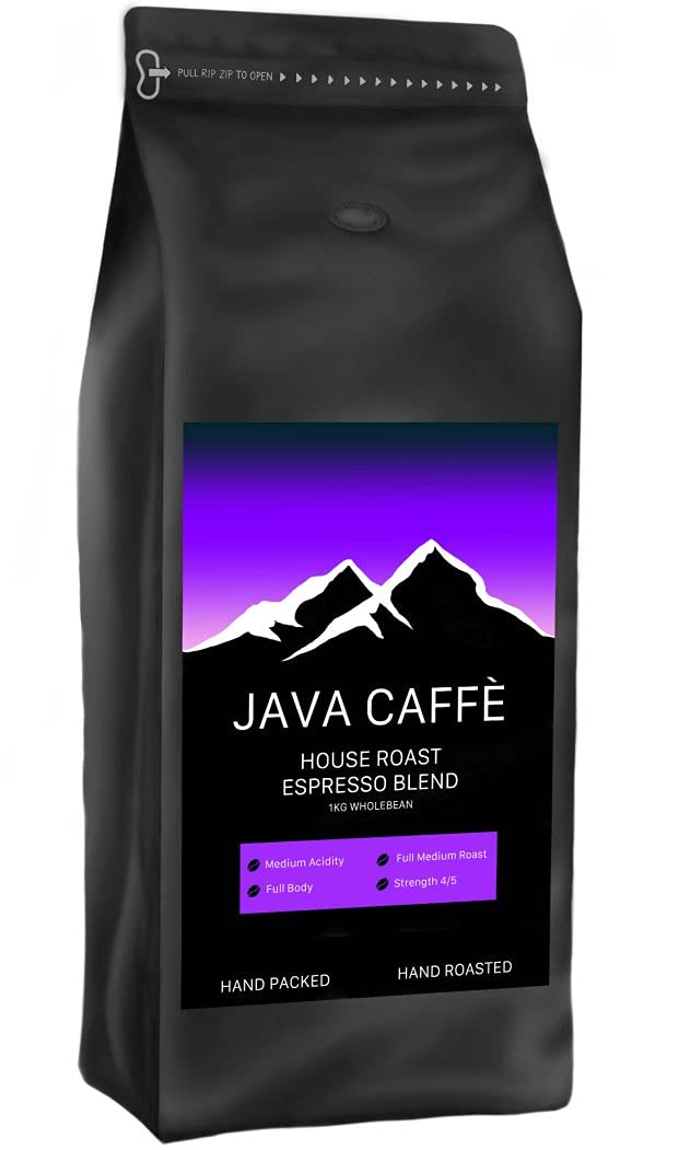 Buy Java Caffe House Roast Espresso Coffee Beans (1kg) - Hand Roasted ...