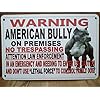 Amazon.com: ZMKDLL Metal Warning American Bully Dog Sign for Fence ...