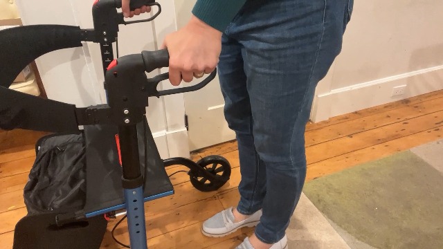 Watch Wow! Great function and easy to collapse walker w/seat. DEMO on ...