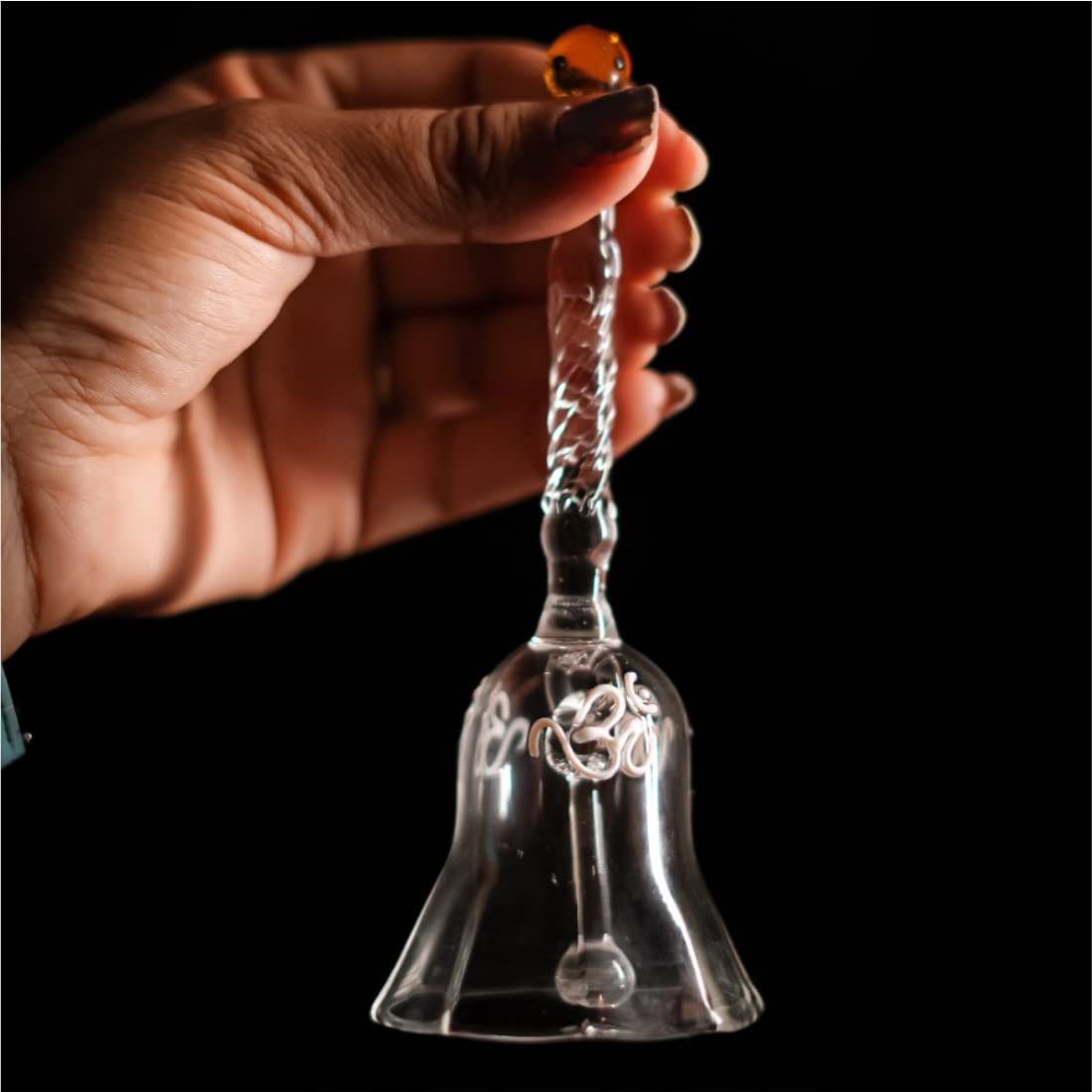 THE ALLCHEMY Kanch Ghanti, Glass Bell, Prayer Glass Bell, Gifting Item ...