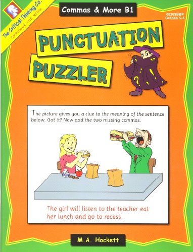 Punctuation Puzzlers, Level B Book 1 Commas and More: Margaret Hockett ...