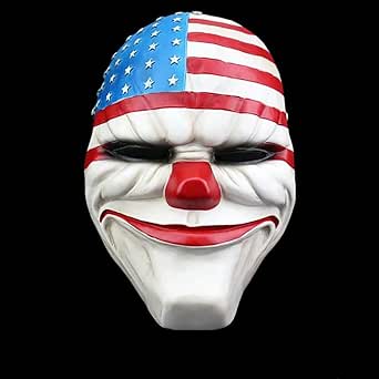 Amazon.com: XKYGVM Resin Payday Mask, Resin Payday 2 Theme Game Mask ...