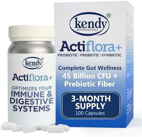 Amazon.com: Kendy Actiflora Probiotic + Prebiotic & Synbiotic Capsules ...