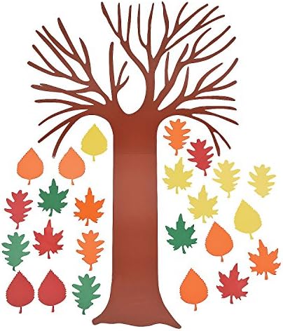 Amazon.com: 78 Pieces Classroom Tree Bulletin Board Set Autumn ...