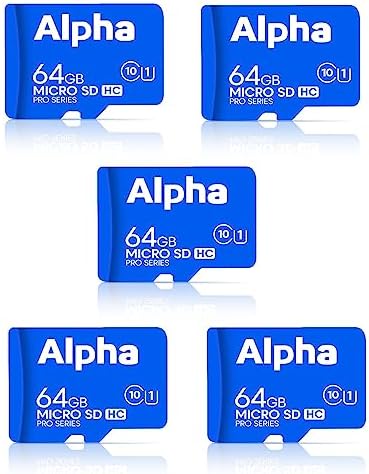 Amazon.com: 5 Pack - Alpha 64GB Micro SD Card Pro Series Memory Cards ...