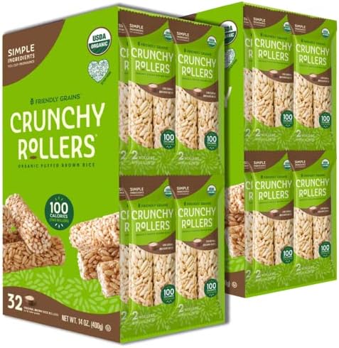 Amazon.com: Original Brown Rice Crunchy Rollers (2 Boxes) - Organic ...