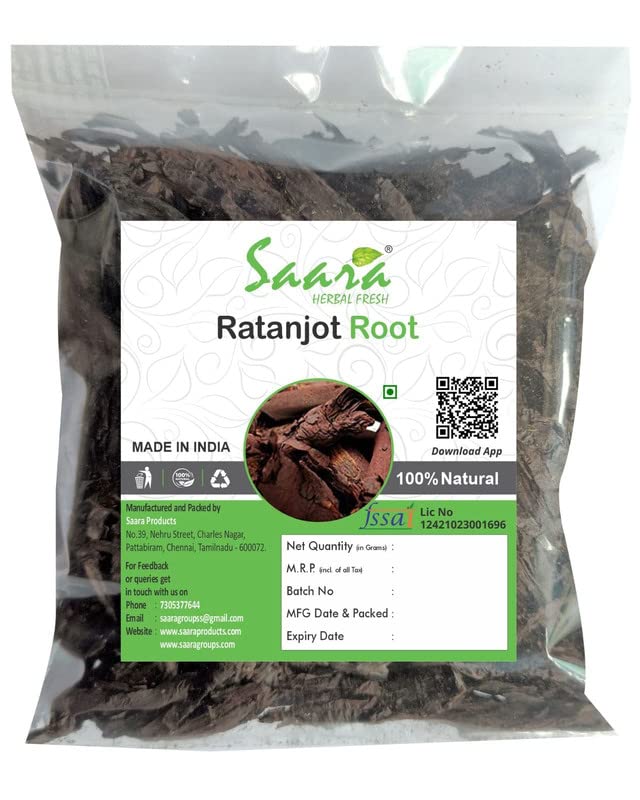 Saara HERBAL FRESH Ratanjot Root, 75g, Vembalam Pattai, Laljadi ...