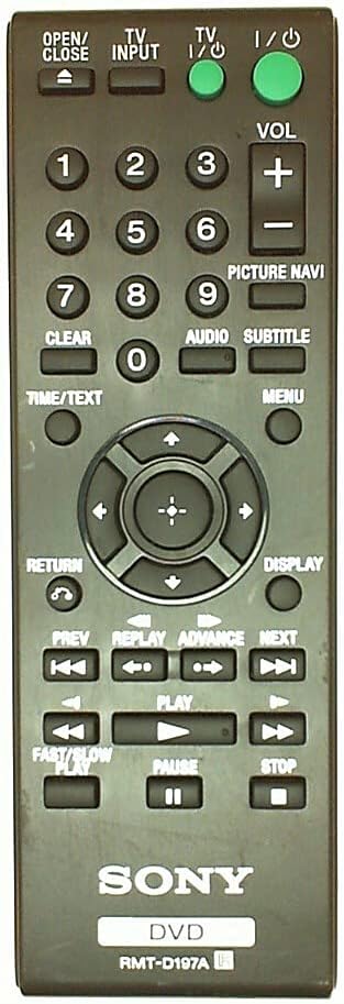 Amazon.com: Original Sony RMT-D197A CD/DVD Remote Control (148943011 ...