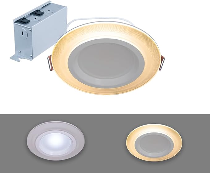 HALO RL Night Light 6 inch Recessed LED Canless Downlight, 1000 Lumens ...