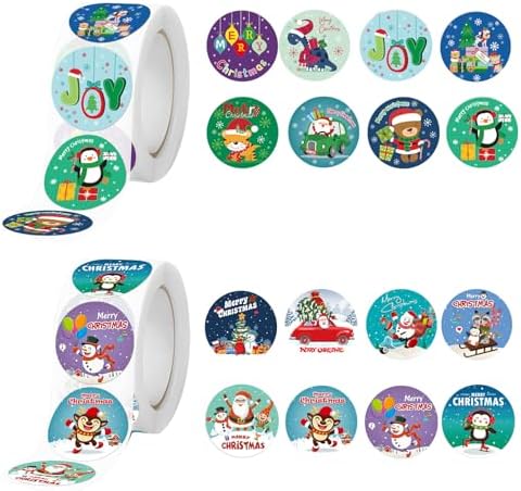500pcs Large Christmas Stickers for Crafts Cards Envelope Seal Stickers ...