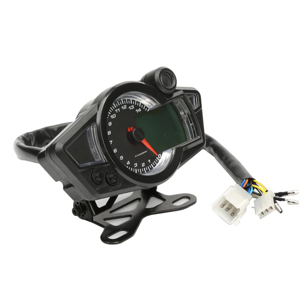 Motorcycle Speedometer Set 2x Digital / Tachometer LCD Zaddox SM24 ...