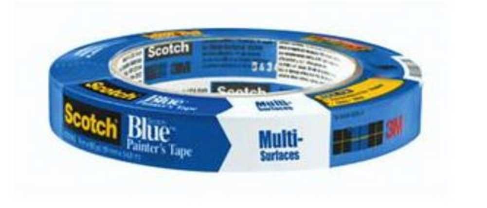 3M Scotch-Blue 2090 Safe-Release Crepe Paper Multi-Surfaces Painters Masking Tape, 27 lbs/in ...