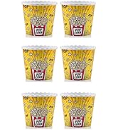 Amazon.com: Modern Style Reusable Plastic Popcorn Containers / Popcorn ...