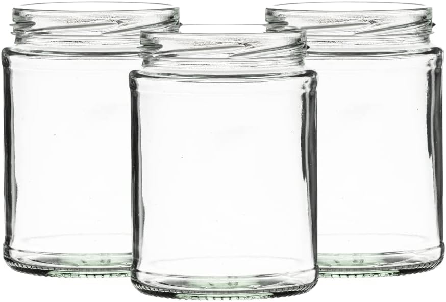 Set of 100 x 190ml Panelled 8oz Jam Jars | 190ml Jam Jars | Including ...