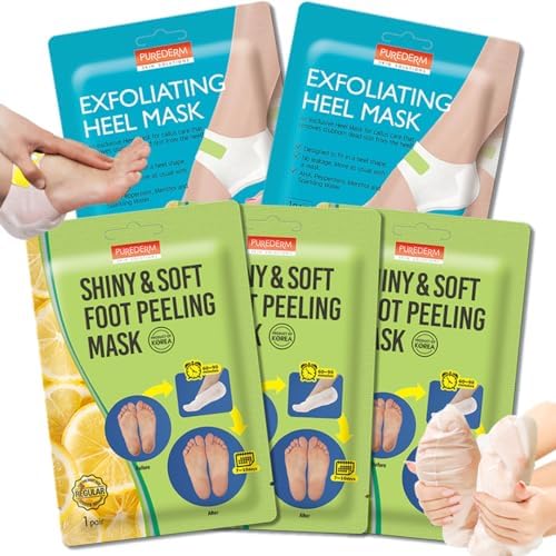 Amazon.com: Purederm Shiny & Soft Foot Peeling Mask (3 Pack ...