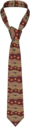 Extra Long Neckties Australian Aboriginal Mens Ties Textured Skinny Tie ...