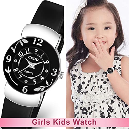 Buy CERO Pack of 2 Analogue Best Exclusive Black and Pink PU Strap ...