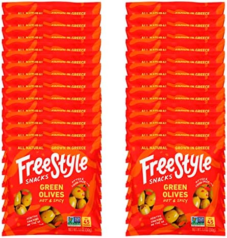 Amazon.com : Freestyle Snacks Olive Snack Packs - Single Serve - Fresh ...