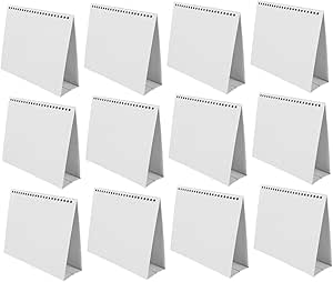 Amazon.com : STOBOK 12pcs Blank Desk Calendar Base Desk Calendar Shelf ...