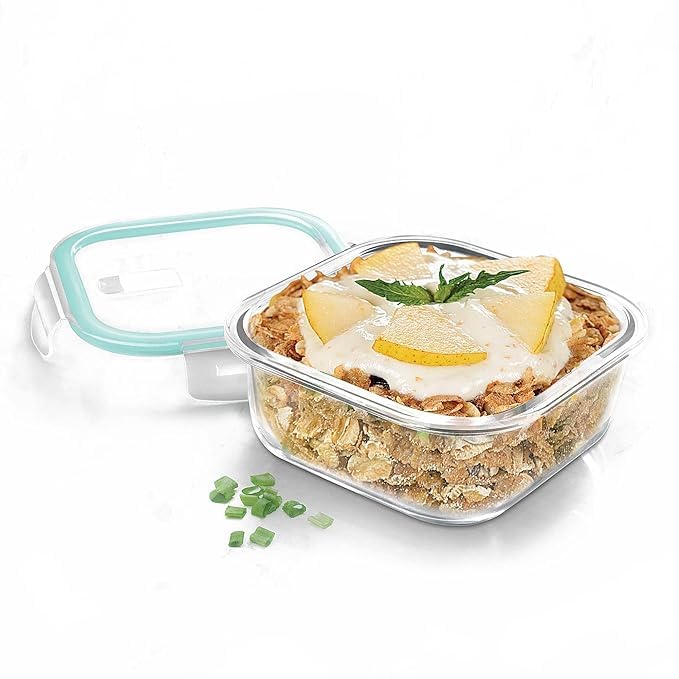 Buy miRim Food Storage Container with Locking Lid Borosilicate Glass ...