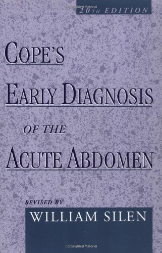Cope's Early Diagnosis of the Acute Abdomen: 9780195136791: Medicine ...