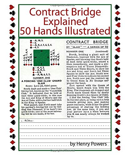 Contract Bridge Explained 50 Hands Illustrated: This Book Is Meant For ...