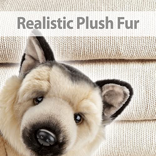 VFM – Premium Alsatian Dog Plush 30cm German Shepherd Soft Toy Super ...