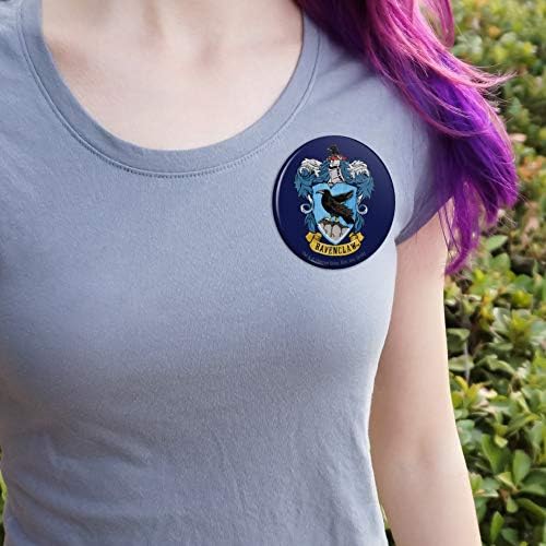 Amazon.com: Harry Potter Ravenclaw Painted Crest Pinback Button Pin ...