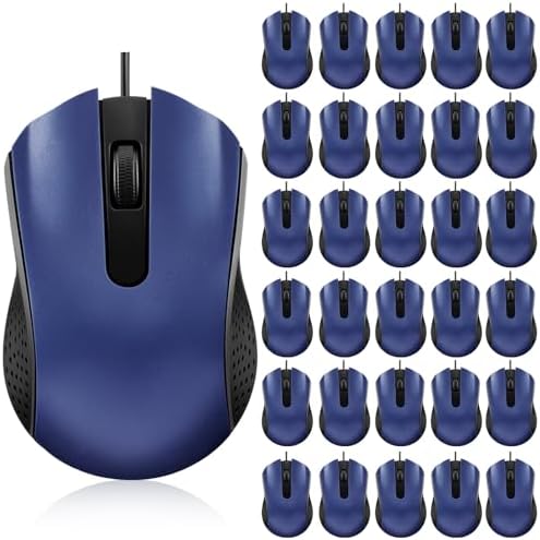 Amazon.com: 30 Pcs USB Wired Mouse Computer 3 Button Mice Bulk Corded ...
