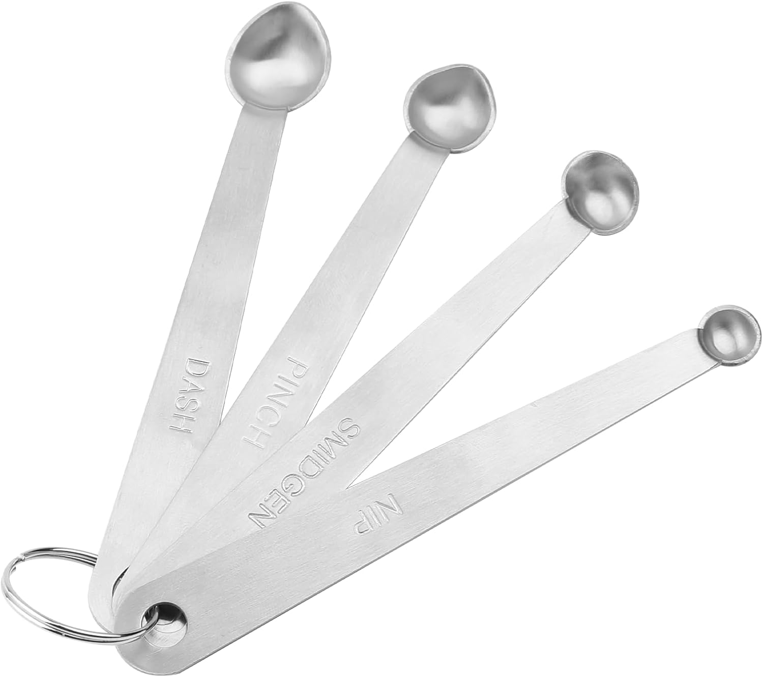 4 Pcs Small Measuring Spoons 1/8,1/16,1/32,1/64 TSP Mini Measuring ...