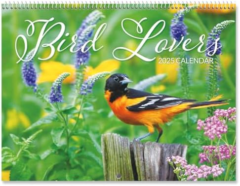 Amazon.com: 2025 Bird Lovers Wall Calendar, 12-Inch x 9-Inch Size ...