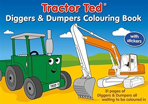 Tractor Ted Diggers & Dumpers Colouring: Alexandra Heard: 9780993293351 ...