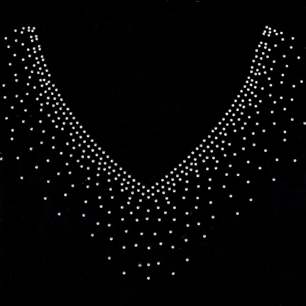 Amazon.com: HOBBIESAY 15Pcs Iron on Rhinestone Transfer V Pattern ...