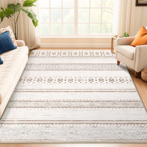 Amazon.com: famibay Washable Area Rug 6x9 Modern Living Room Rugs Low ...