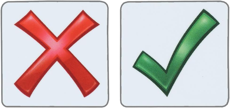 Amazon.com : StoreSMART Red"X" and Green Checkmark Magnet 60 Pack- 1 1/ ...